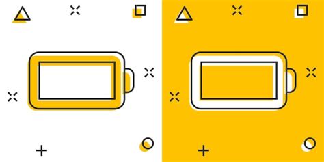 Icône De Charge De Batterie Dans Le Style Comique Illustration