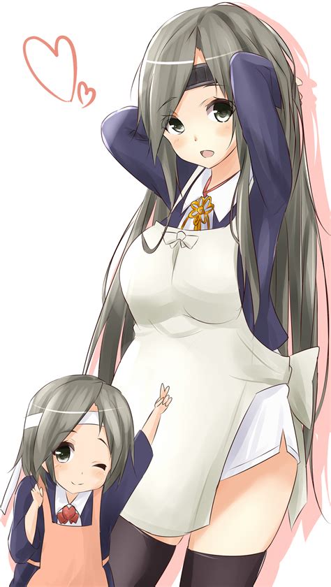 Safebooru 2girls Alternate Hair Length Alternate Hairstyle Apron