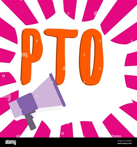 Hand Writing Sign Pto Internet Concept Employer Grants Compensation