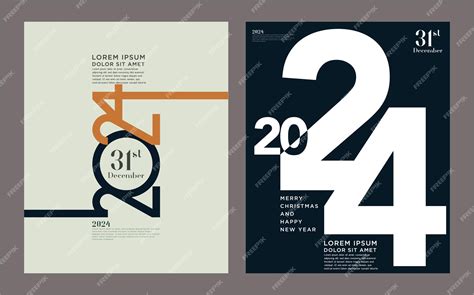 Premium Vector 2024 Annual Report Template Layout Design Typography