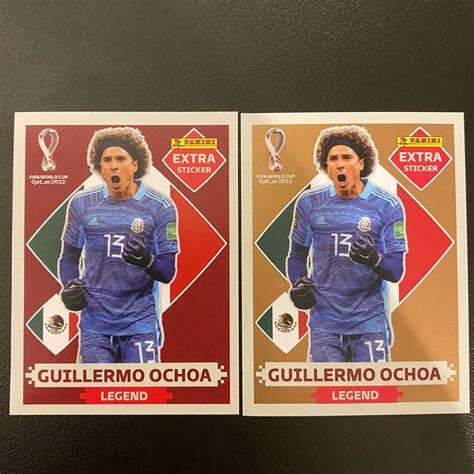 Figurinhas Copa Do Mundo Guillermo Ochoa Base E Bronze Roupa