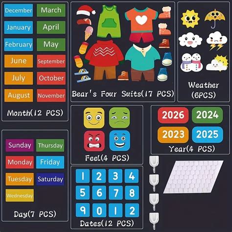 First Daily Calendar Preschool Classroom Essentials Circle Temu