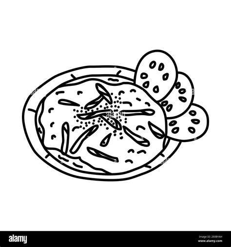 Laban Saudi Arabia Food Hand Drawn Icon Set Vector Stock Vector Image