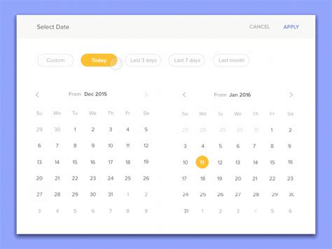 calendar date selection sketch and principle freebie download sketch