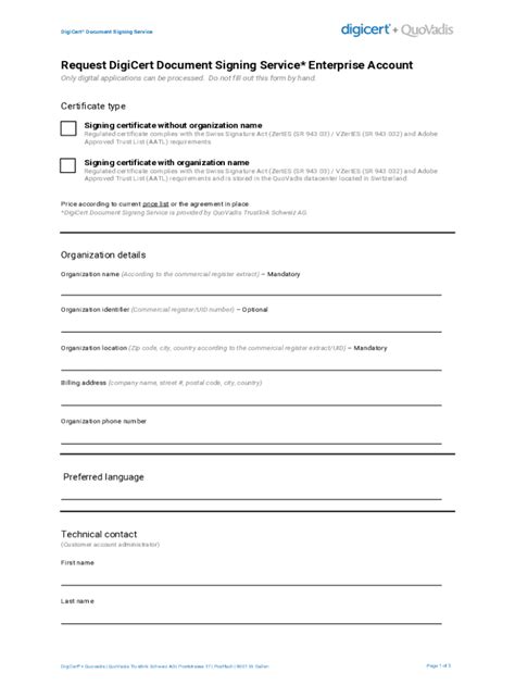 Fillable Online Installing A Document Signing Certificate Instructions