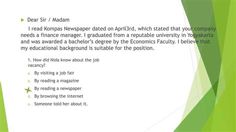 Application Job Letter Pptx