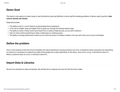 Data Science Salon Miami Example Churn Rate Predictor Ppt