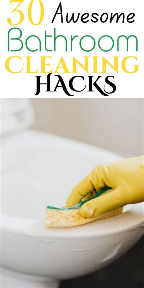 30 Awesome Bathroom Cleaning Hacks You Need To Know Bathroom Cleaning