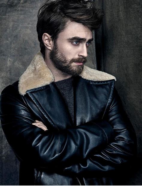 A Bearded Daniel Radcliffe In A Leather Jacket Ladyboners