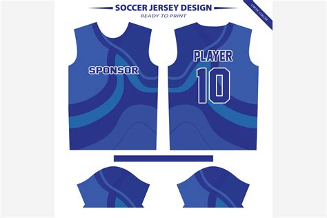 Soccer Football Jersey Design Template Graphic By Vector Graph