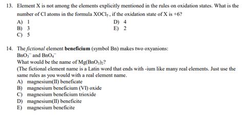 Solved Element X Is Not Among The Elements Explicitly Chegg