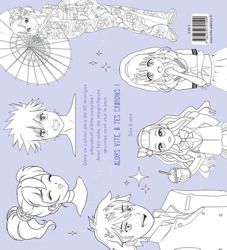 Mon gros cahier de mangas à colorier Mila Editions Livres Furet