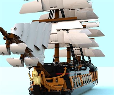 Hms Surprise Lego Ship Lego Boat House Deck