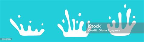 스플래시와 볼트가 있는 우유 크라운 배지 및 유제품 라벨 패키지 라벨에 드롭 앤 스플래시가 있는 우유 배지 벡터 세트 광고에