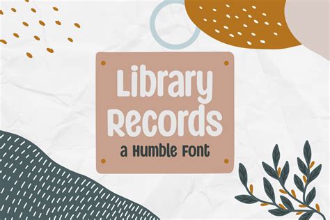 Library Records Font Niskala Huruf Fontspace