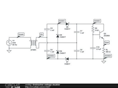 Greinacher Voltage Doubler Circuitlab