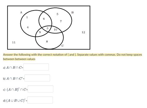 Solved Answer The Following With The Correct Notation Of Chegg