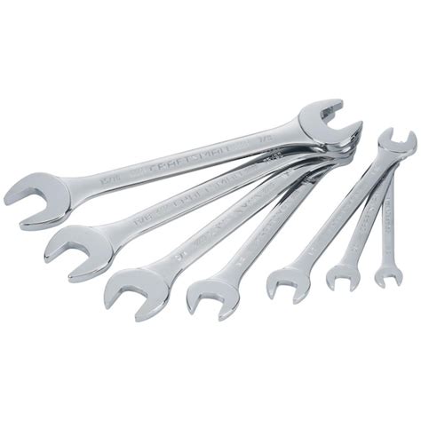 Craftsman 7 Piece Set Sae Standard Open End Wrench Includes Hard Case