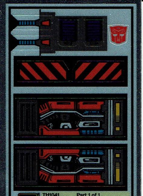 Transformers Generation 1 G1 Autobot Landfill Repro Labels Stickers