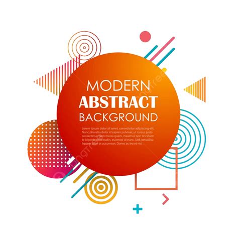 Utilize The Abstract Red Circle Geometric Pattern Design And Background