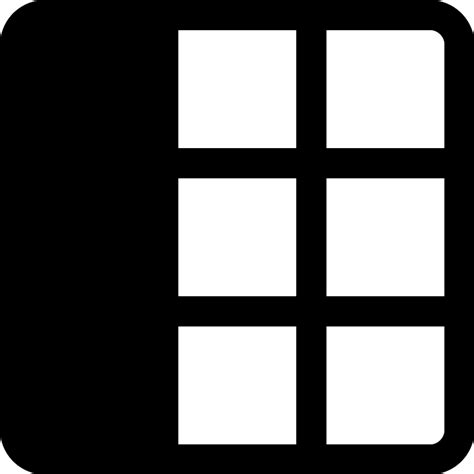 Table Left Header Vector Svg Icon Svg Repo