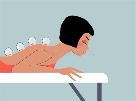 Hijama Cupping Therapy Icon Linear Design Stock Vector Illustration