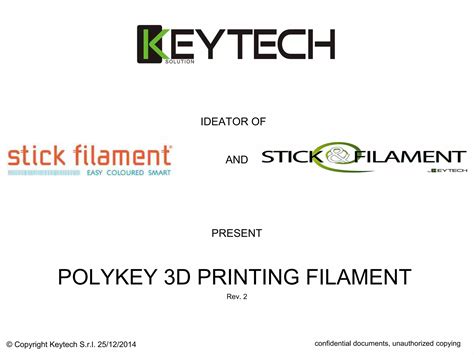 Keytech 3 D Printing Filament Ppt