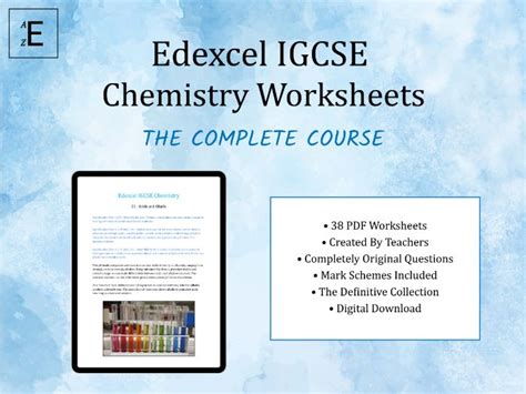 Edexcel Igcse Chemistry Worksheets The Complete Course Bundle Buy