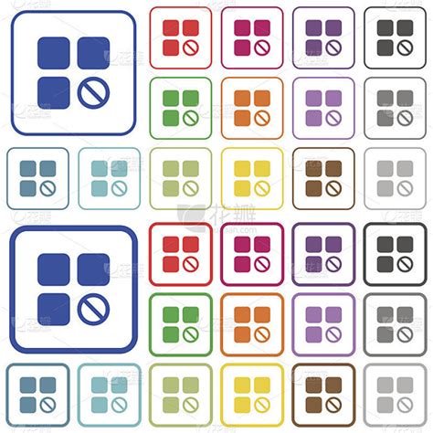 组件已禁用勾画出平面颜色图标