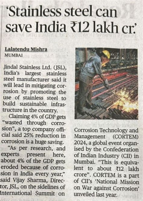 Alok Ranjan Jha On Linkedin Stainlesssteel Hugesaving Corrosion