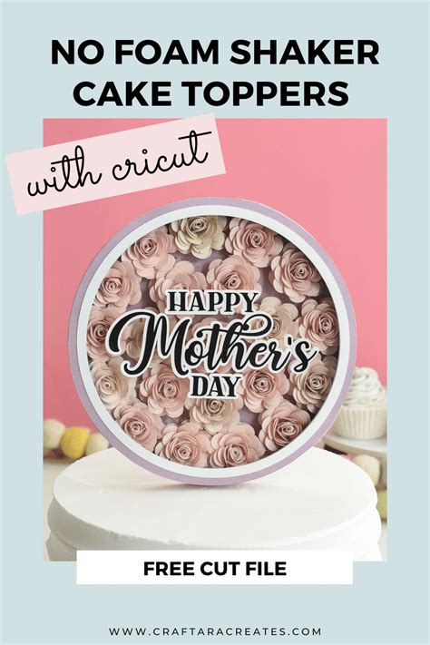 How To Make No Foam Shaker Cake Toppers With Your Cricut FREE SVG
