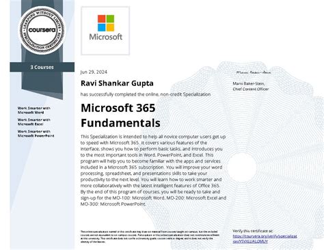New Certification Microsoft 365 Fundamentals Ravi Shankar Gupta Posted On The Topic Linkedin