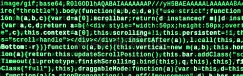 Javascript Code In Text Editor Coding Cyberspace Concept Screen Of