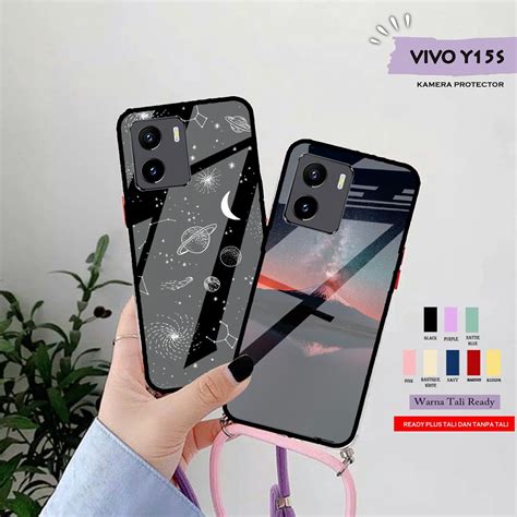 Jual Softcase Kaca Vivo Y15s 2021 H39 Softcase Kaca Tali Case Hp