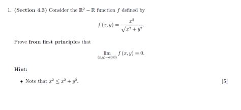 Solved Section Consider The R R Function F Chegg Com