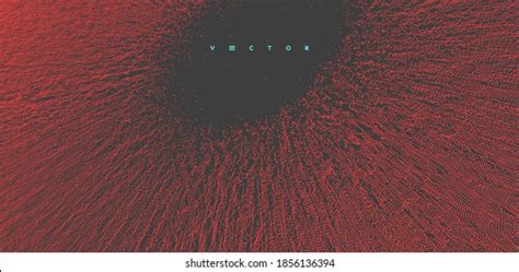 Small Particles Strive Out Center Array Stock Vector Royalty Free