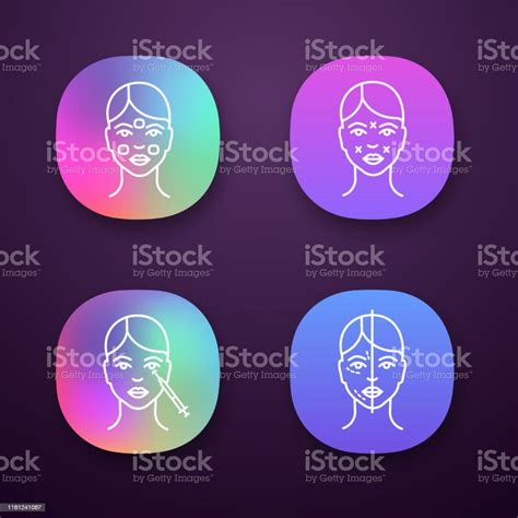 Neurotoxin Injection Icons Stock Illustration Download Image Now