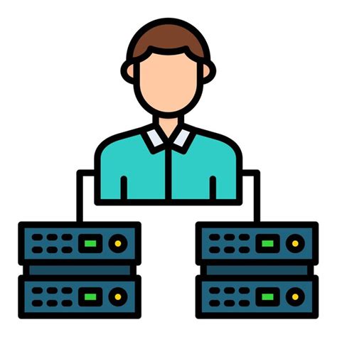 Premium Vector Client Servers Icon