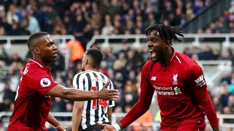 Newcastle United 2 3 Liverpool Late Divock Origi Header Keeps Title