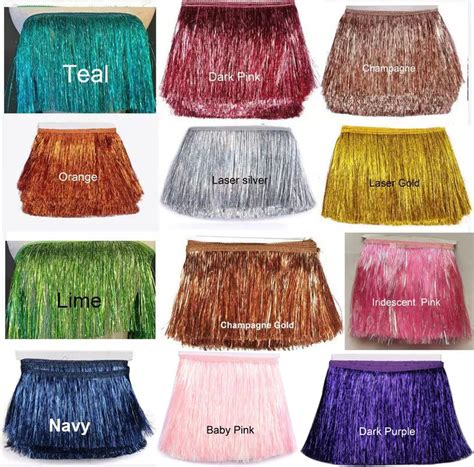 Yycraft 8 Wide Tinsel Fringe Tinsel Trim Dance Costume Fringe Trimming