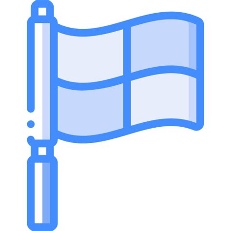 Offside Flag Basic Miscellany Blue Icon