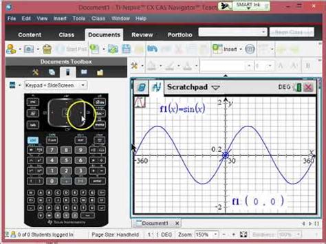 Trig Graphs On The TI Nspire CX YouTube