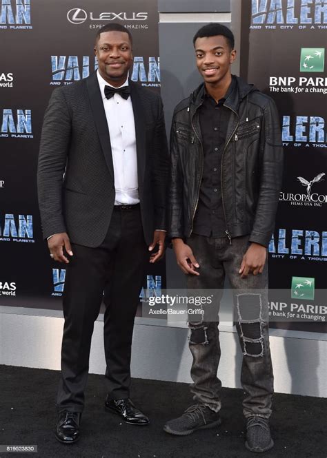 Actor Chris Tucker And Son Destin Christopher Tucker Arrive At The