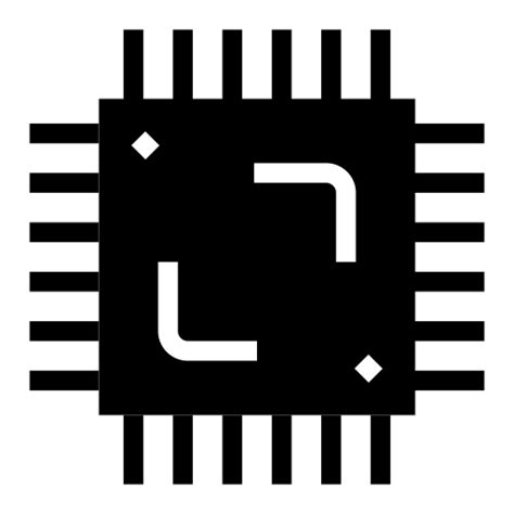 Computer Chip Microchip Processor Cpu Pc Technology Icon