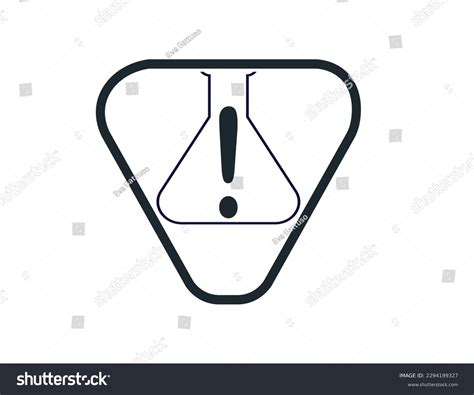 Contains Hazardous Substances Symbol Graphical Symbols Stock Vector