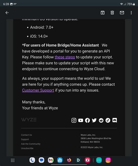 Wyze And Ha Api Key R Homeassistant