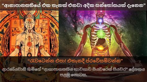 ආනාපානසතියේ විශේෂ මංසන්දි ආරණ්‍යවාසී හිමිගේ ආනාපානසතිය භාවනාව පියවරෙන්