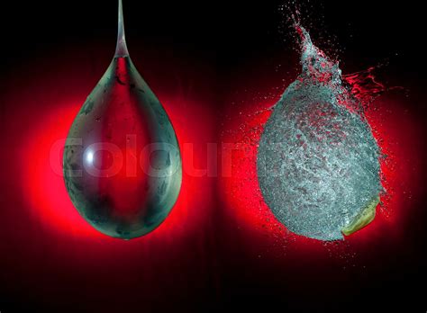 Balloon Explosion Stock Image Colourbox