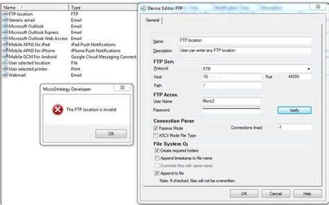 Kb319744 While Configuring And Verifying An Ftp Device An Error