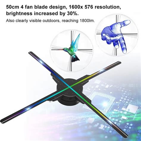 3d Holographic Fan 50cm 4 Blade Wi Fiapppc Control At ₹ 8000 In Surat